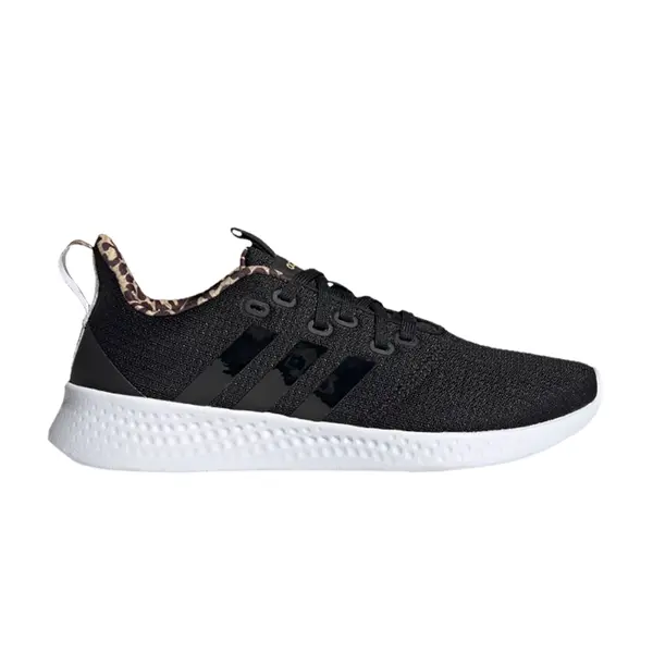 Adidas Puremotion Cheetah Print Athletic Sneakers - Black