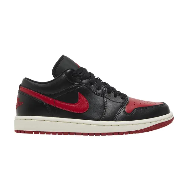 JORDAN 1 Low 'bred Sail' Sneakers - Black