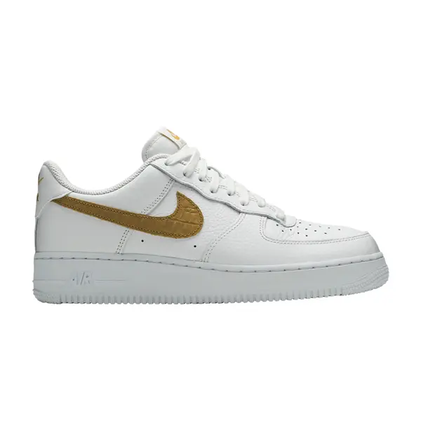Nike Air Force 1 Low 'club Gold Swoosh - White