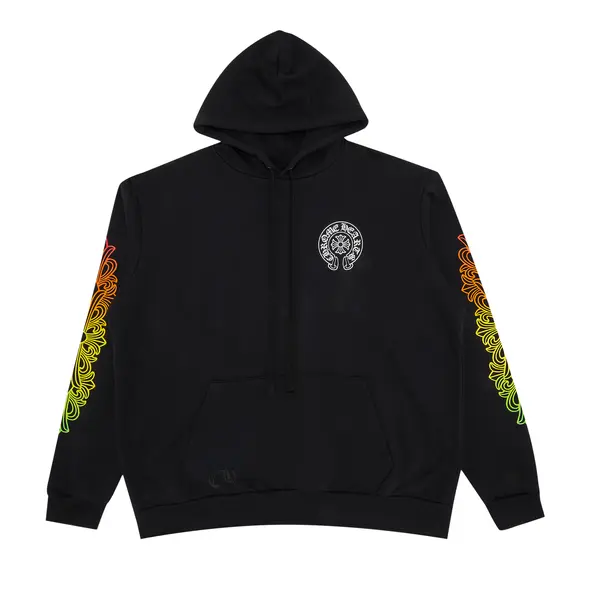 Chrome Hearts Gradient Floral Long Sleeve Hoodie