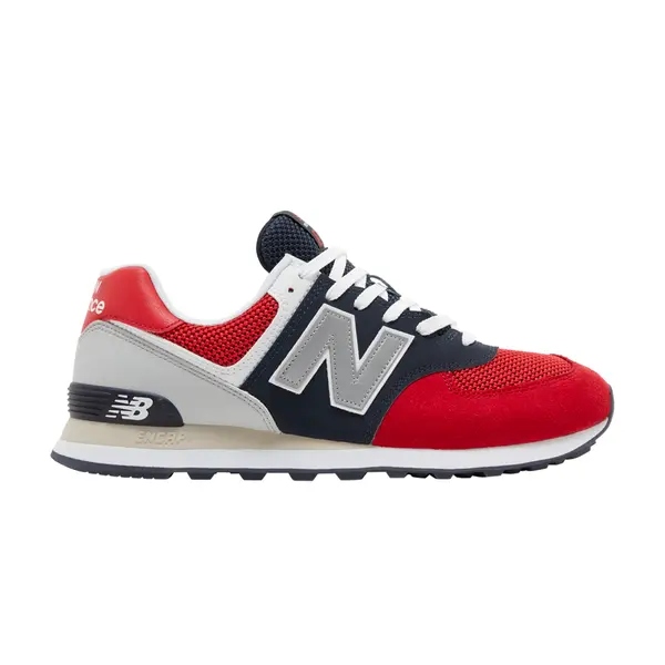 NEW BALANCE 574 Pebbled Sport Sneakers - Red