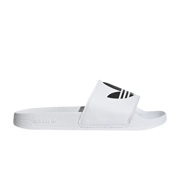 Adidas Adilette Lite Slides With Trefoil Logo - White