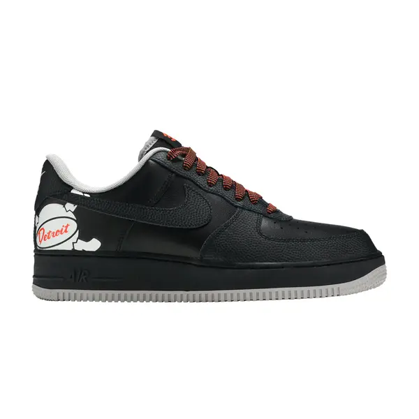Nike Force 1 Low 'detroit Away' Sneakers - Black