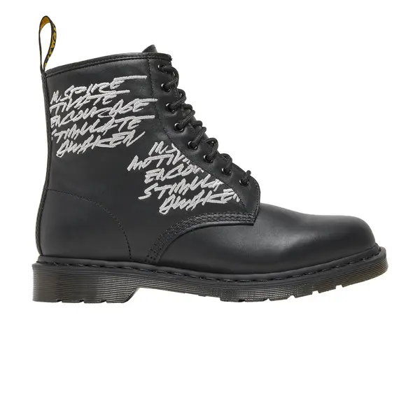 Dr. Martens Futura Laboratories 1460 Embroidered Boots - Black