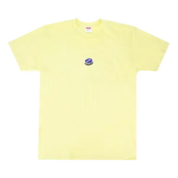 Supreme Bottle Cap Tee 'pale - Yellow