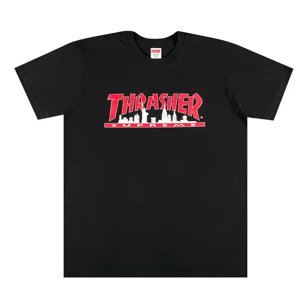 Supreme X Thrasher Skyline Tee - Black