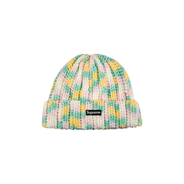 Supreme Crochet Beanie - Yellow