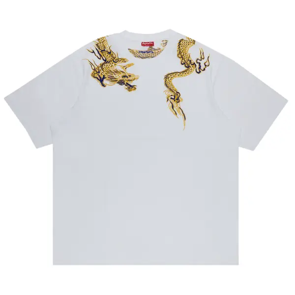 Supreme Dragon Wrap Short-sleeve Top - White