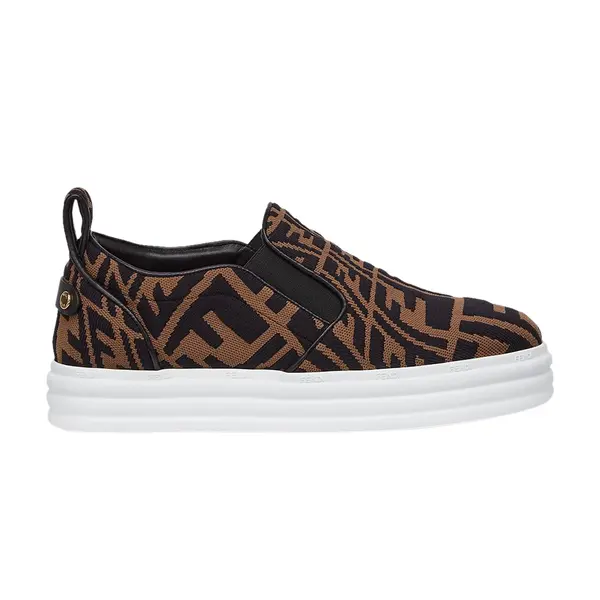 Fendi Ff Motif Rise Slip-on - Brown