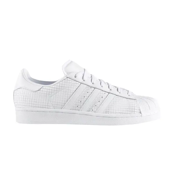 Adidas Superstar Scored Leather Triple - White