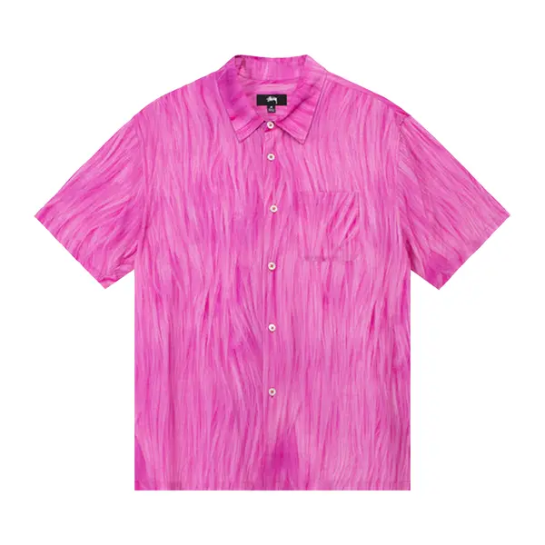 StÜssy Fur Print Shirt - Pink