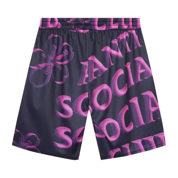 ANTI SOCIAL SOCIAL CLUB Coral Crush Mesh Bored Shorts - Black