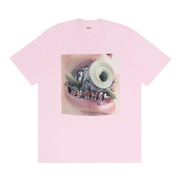Supreme Braces Tee 'light - Pink