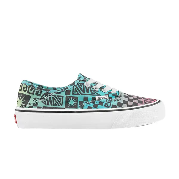 VANS Authentic Tribal Checkerboard Sneakers - Teal