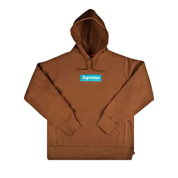 Supreme Box Logo Hooded Sweatshirt - Orange