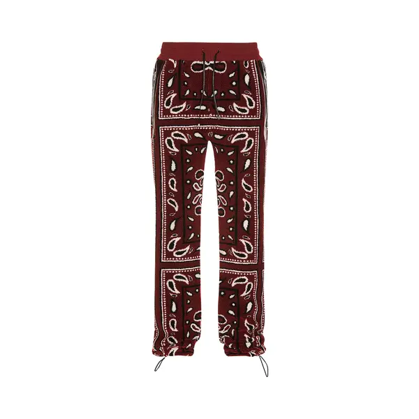 Amiri Printed Bandana Polar Fleece Pants /black