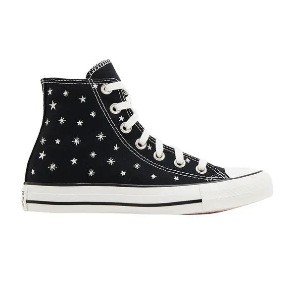 CONVERSE Chuck Taylor All Star High Embroidered Stars - Black