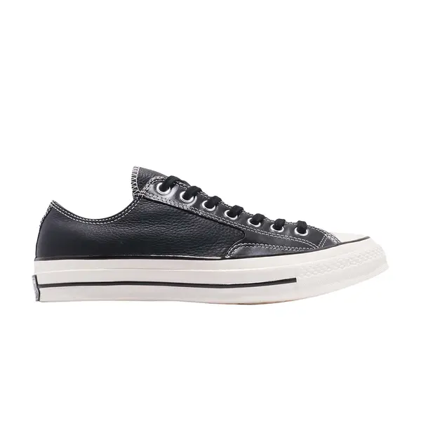 CONVERSE Chuck 70 Leather Low Top Sneakers - Black