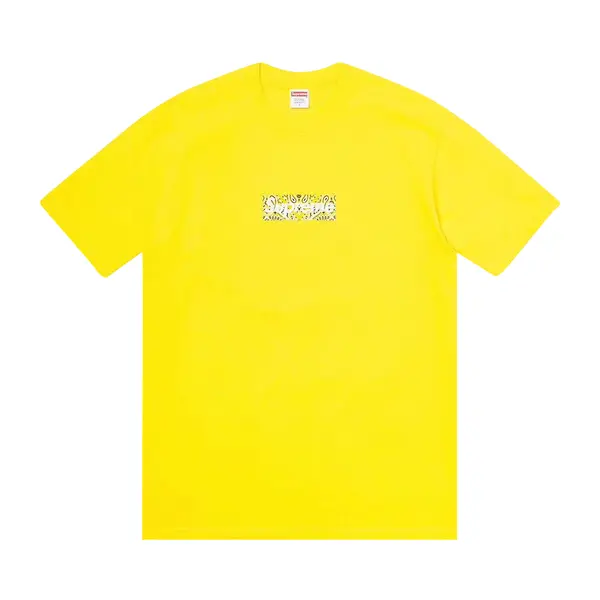 Supreme Bandana Box Logo Tee - Yellow