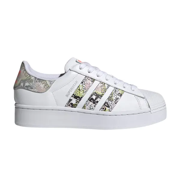 Adidas Superstar Bold 'graffiti Strip' Sneakers - White