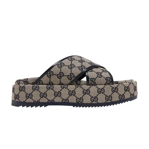 Gucci Gg Platform Slides