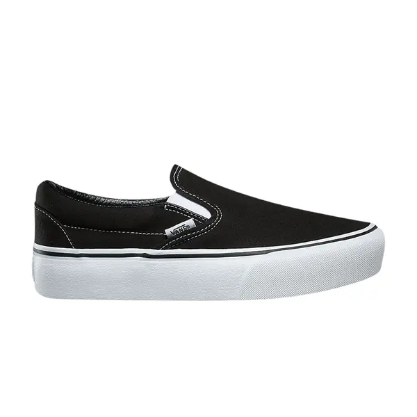 VANS Classic Slip-on Platform Sneakers - Black