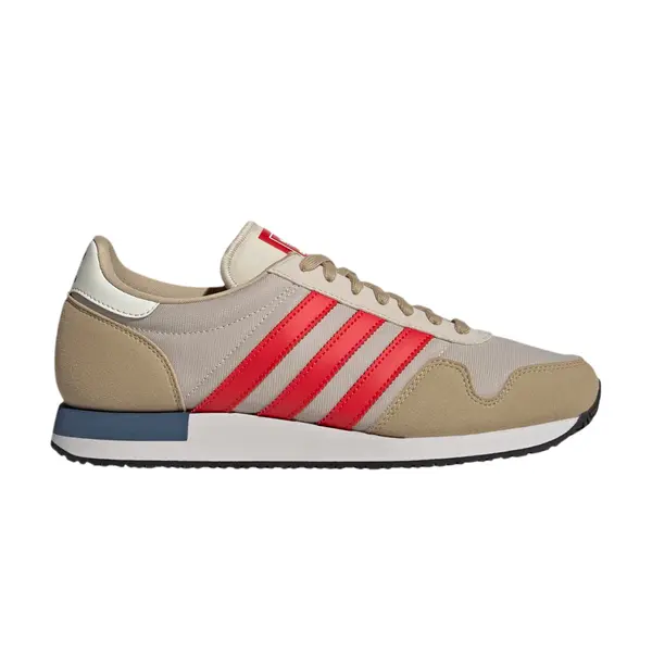 adidas gazelle silver green womens Adidas USA 84 Core Brown Vivid Red main image 1