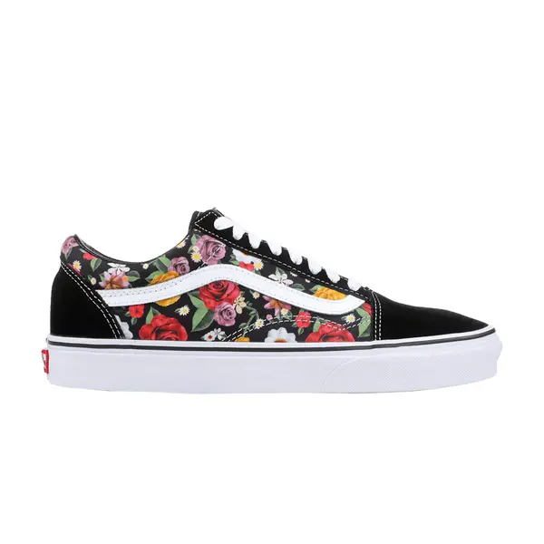 VANS Old Skool Lux Floral Sneakers - Black