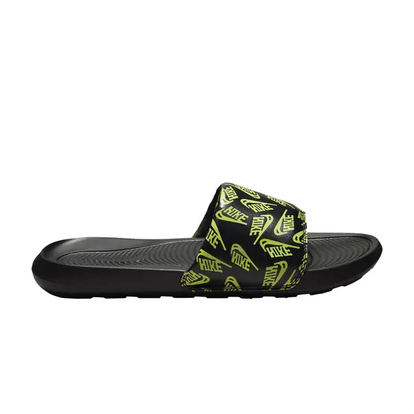 Nike Victori One Repeat Logo Slides - Black