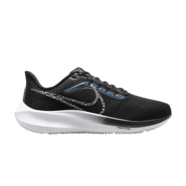 Nike Air Zoom Pegasus 39 Zebra Iridescent Sneakers - Black