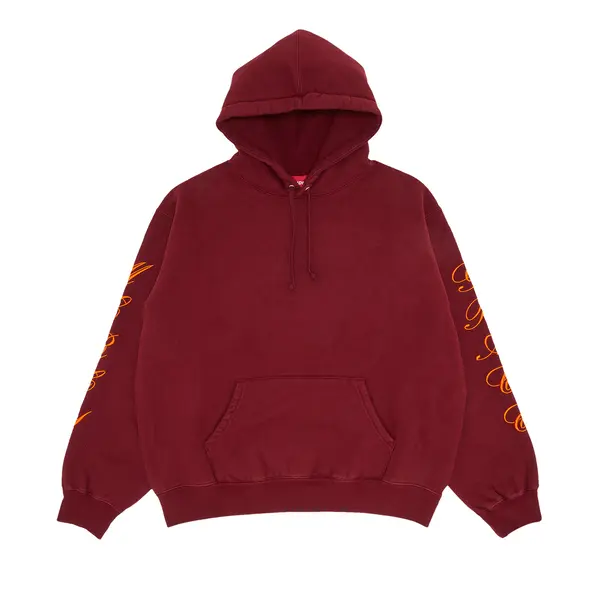Supreme Patches Spiral Hooded Sweatshirt - Red