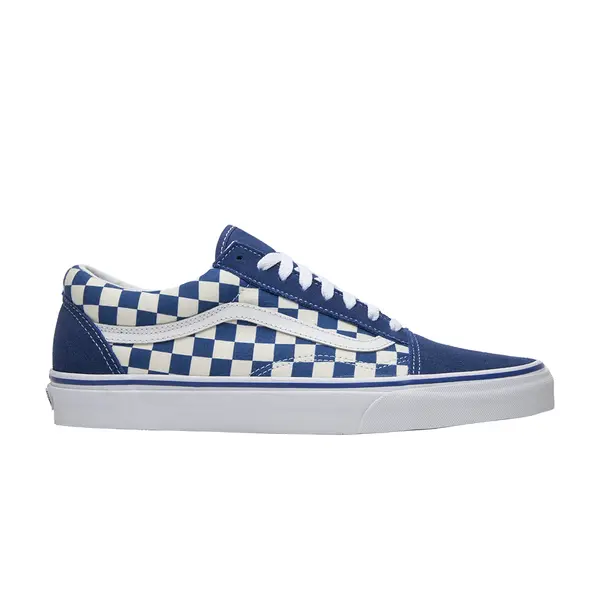 VANS Old Skool Checkerboard Sneakers - Blue