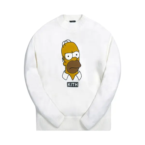 Kith For The Simpsons Homer Intarsia Sweater - White