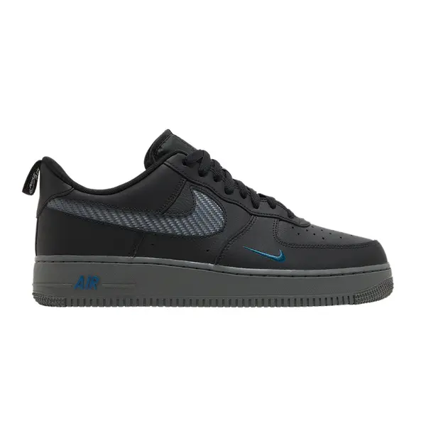 Nike Air Force 1 Carbon Fiber Weave Sneakers - Black