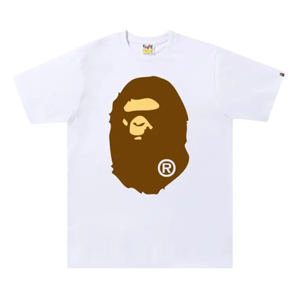 A BATHING APE Big Ape Head Tee - White