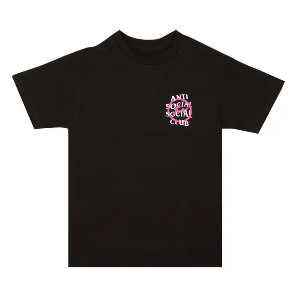 ANTI SOCIAL SOCIAL CLUB X Fragment Design Pink Bolt Tee - Black