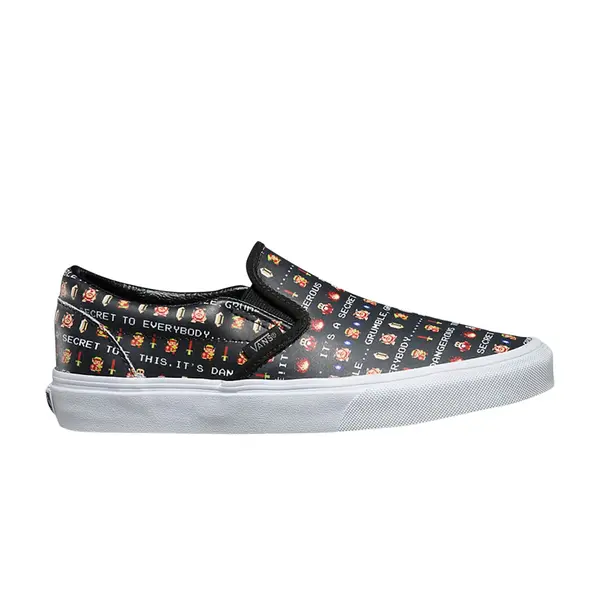 VANS X Nintendo Classic Slip-on 'zelda' Sneaker - Black