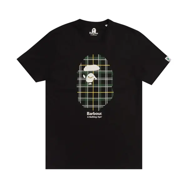 A BATHING APE X Barbour Tee - Black