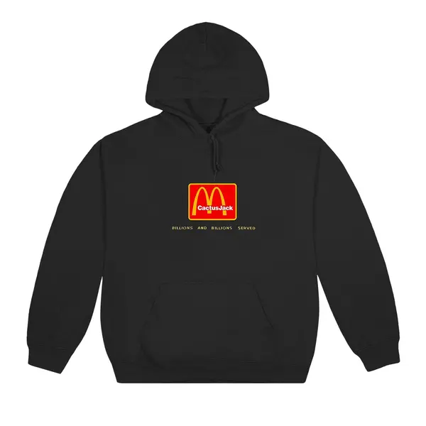 Travis Scott X Mcdonald'S Billions Served Hoodie - Black | Editorialist