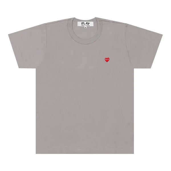 Play Comme Des Garcon Small Heart T-shirt - Grey