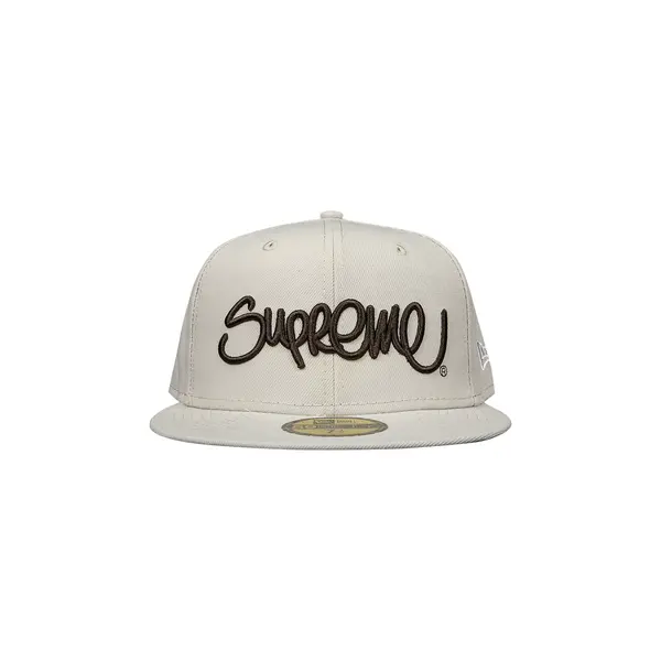 Supreme Handstyle New Era Cap - Tan