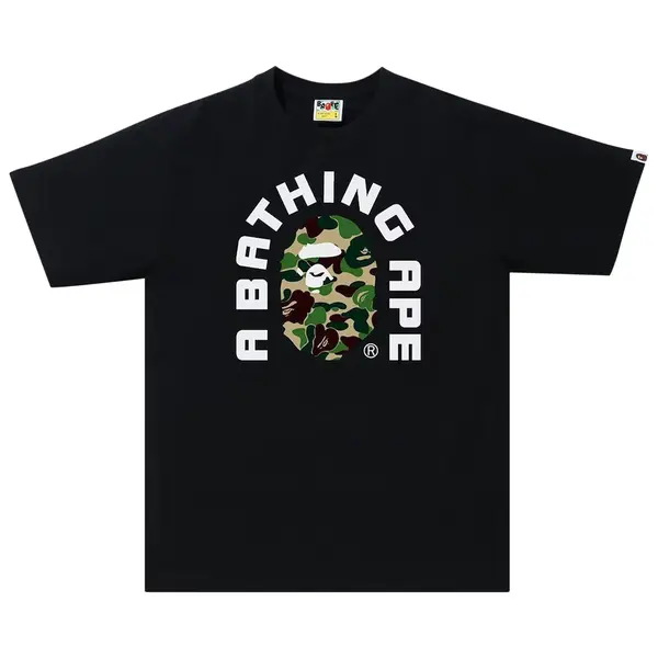 A BATHING APE Abc Camo College 2020 Tee - Black