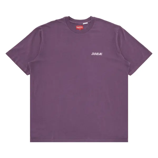 Supreme Washed Script Short-sleeve Top - Purple
