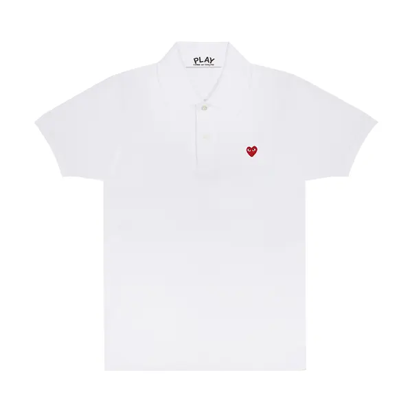 Play Comme Des Garcon Polo T-shirt - White