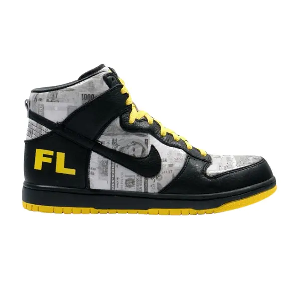 Nike Dunk Hi Supreme Tz Laf 'flom' High Top Sneakers - Black