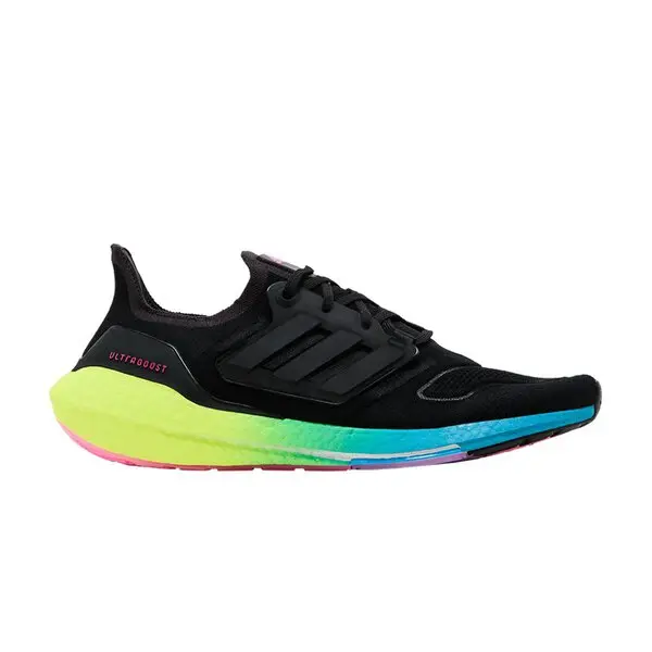 Adidas Ultraboost 22 Multi Gradient Sneakers - Black