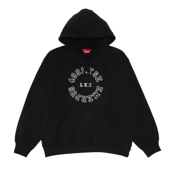 Supreme Reverse Hooded Sweatshirt - Black