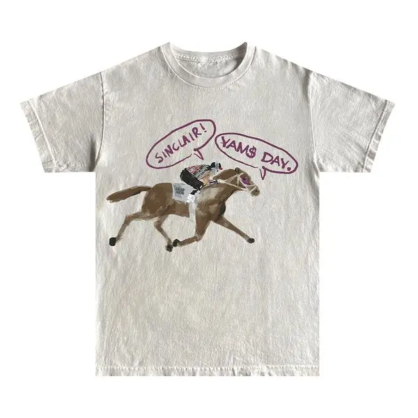 SINCLAIR X Yams Day 2021 Long Beach Horse T-shirt - White