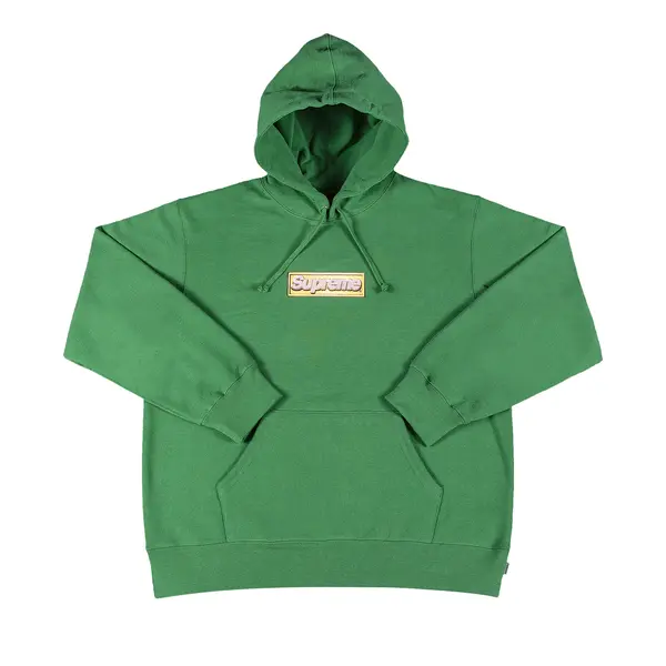 Supreme Bling Box Logo Hooded Sweatshirt - Green