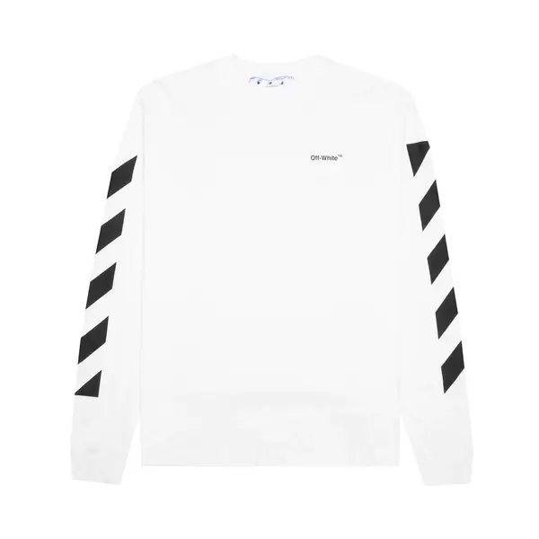 Off-White Diag Helvetica Skate Long-sleeve Tee /black - White